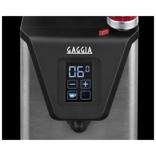 Gaggia MDF 55 Home Espresso Coffee Grinder Silver & Black - Flat Burrs ...